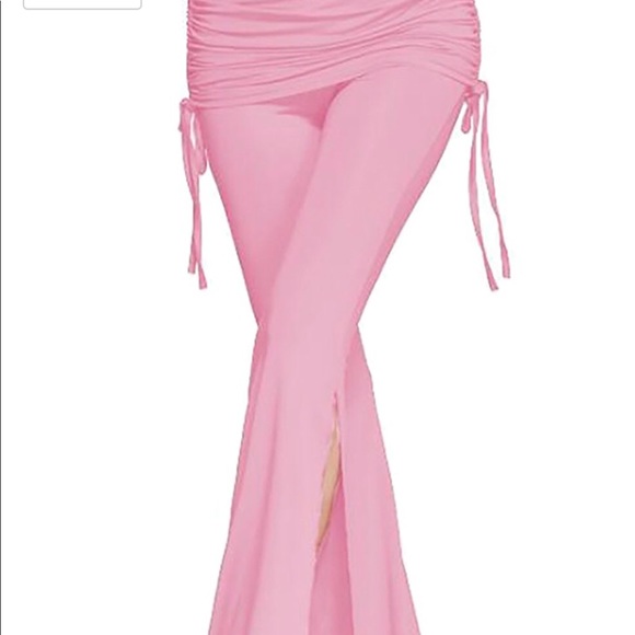 Pants & Jumpsuits | Soft Stretchy Pink Barbie Pants Bell Bottom Yoga ...